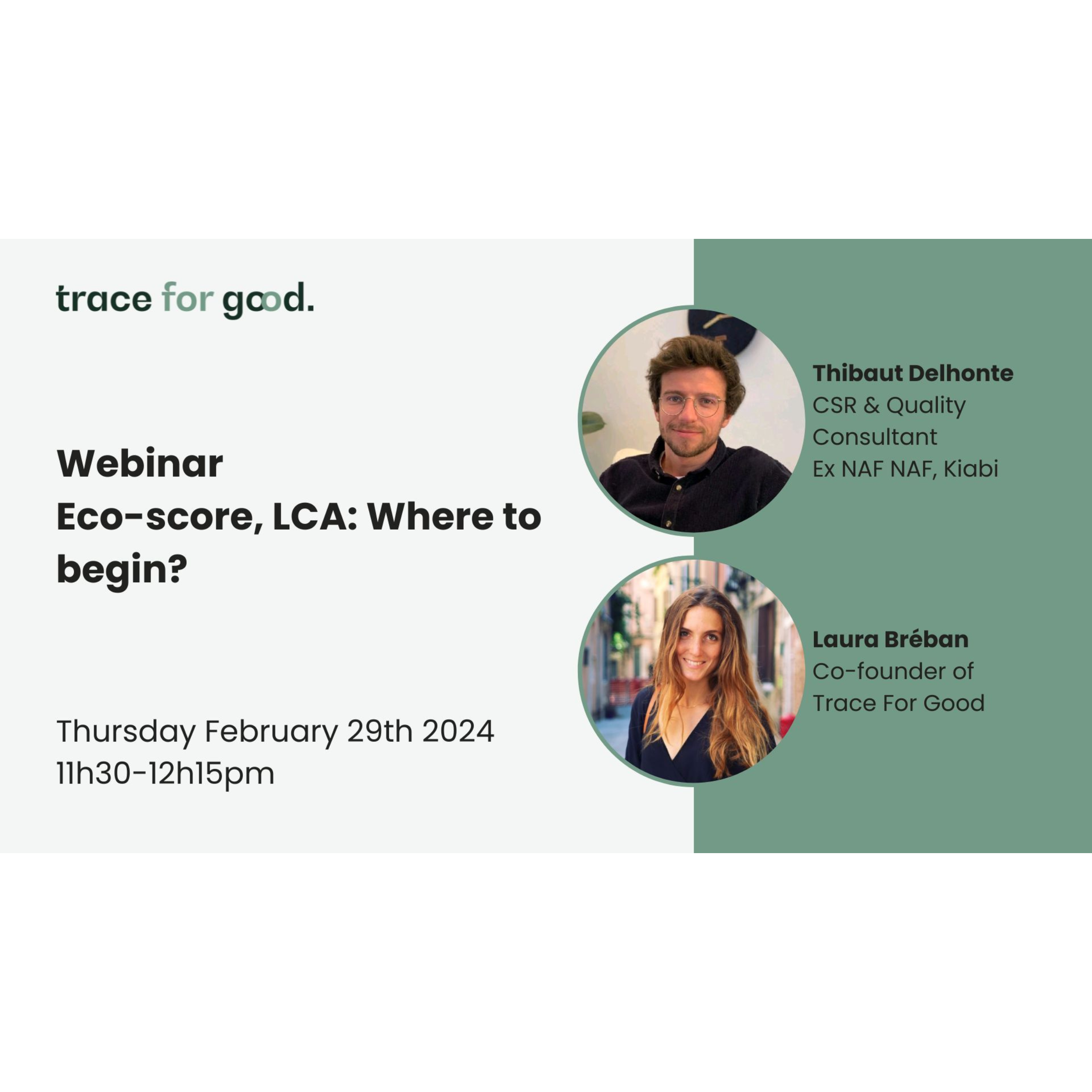 Webinar - Eco-score & LCA | Trace for Good